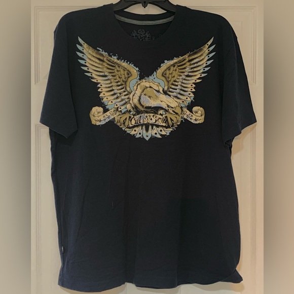 Marc Ecko | Shirts | Marc Ecko Cut Sew Tee Shirt Eagle Tattoo Art Y2k ...